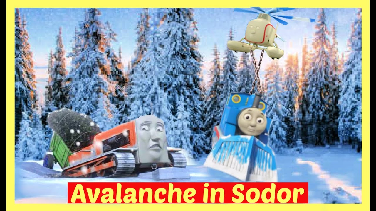 Thomas and Friends Avalanche in Sodor | Terence the tractor helps - YouTube
