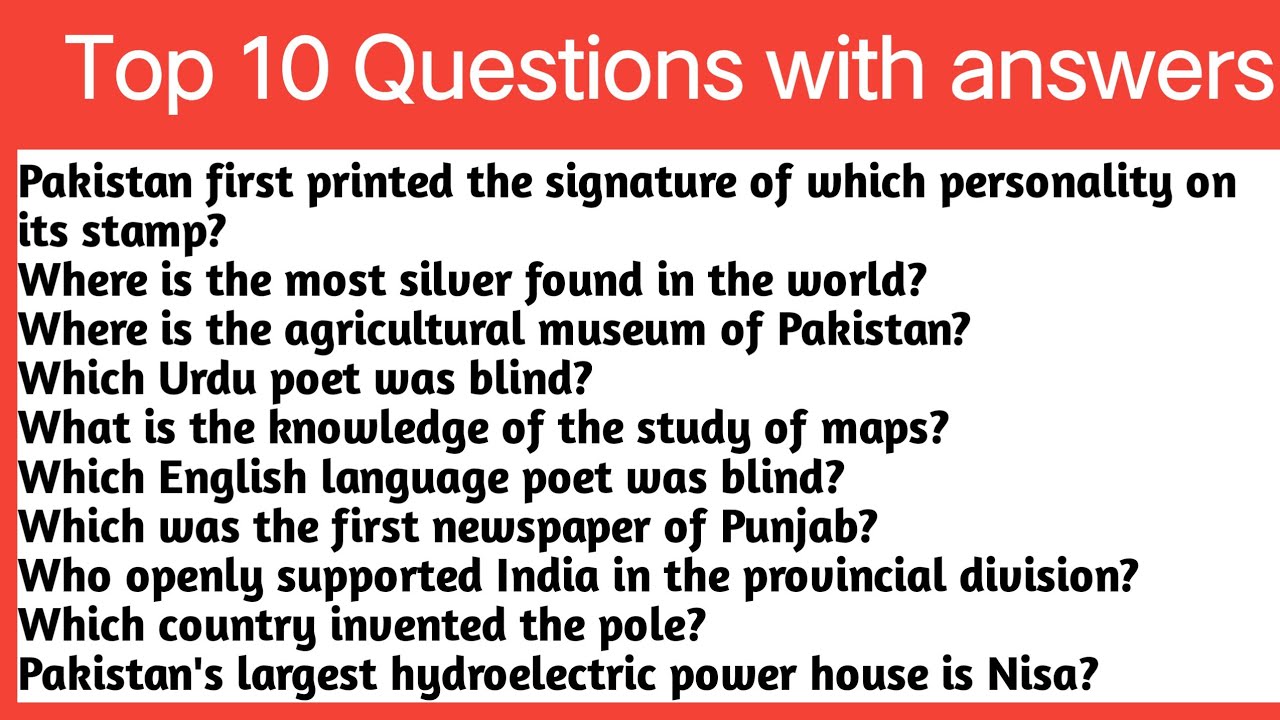 General knowledge questions with answers /genreal knowledge/gk/quiz ...