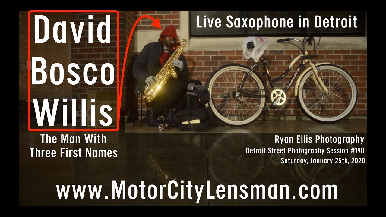Live Saxophone In Detroit - David Bosco Willis - The Man With Three ...