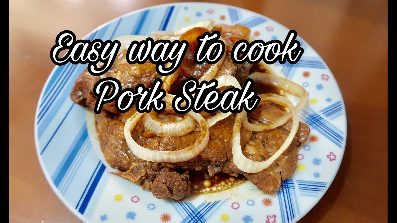 Pork Steak adobo recipe - YouTube