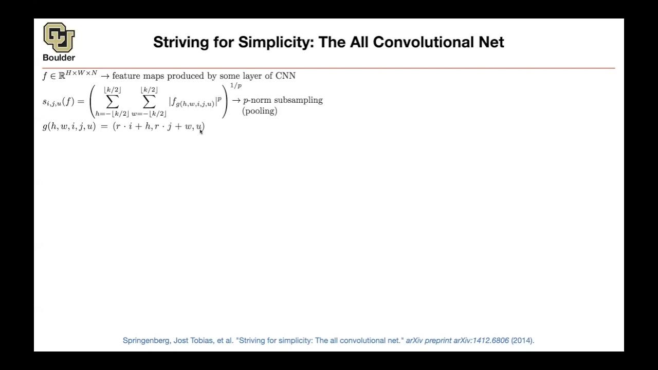 The All Convolutional Net | Lecture 20 (Part 3) | Applied Deep Learning (Supplementary) - YouTube