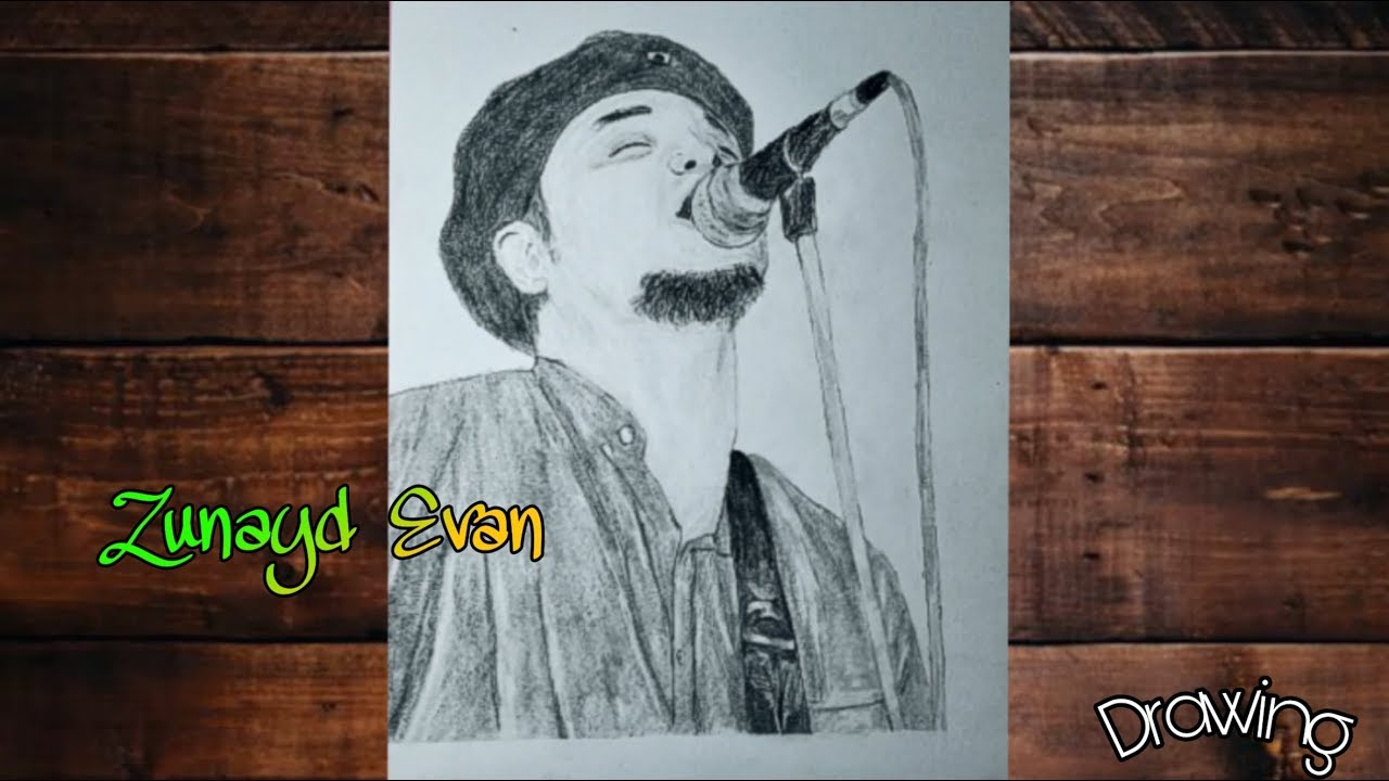 ZUNAYED EVAN PROTRAIT PENCIL ART 🎨 - YouTube