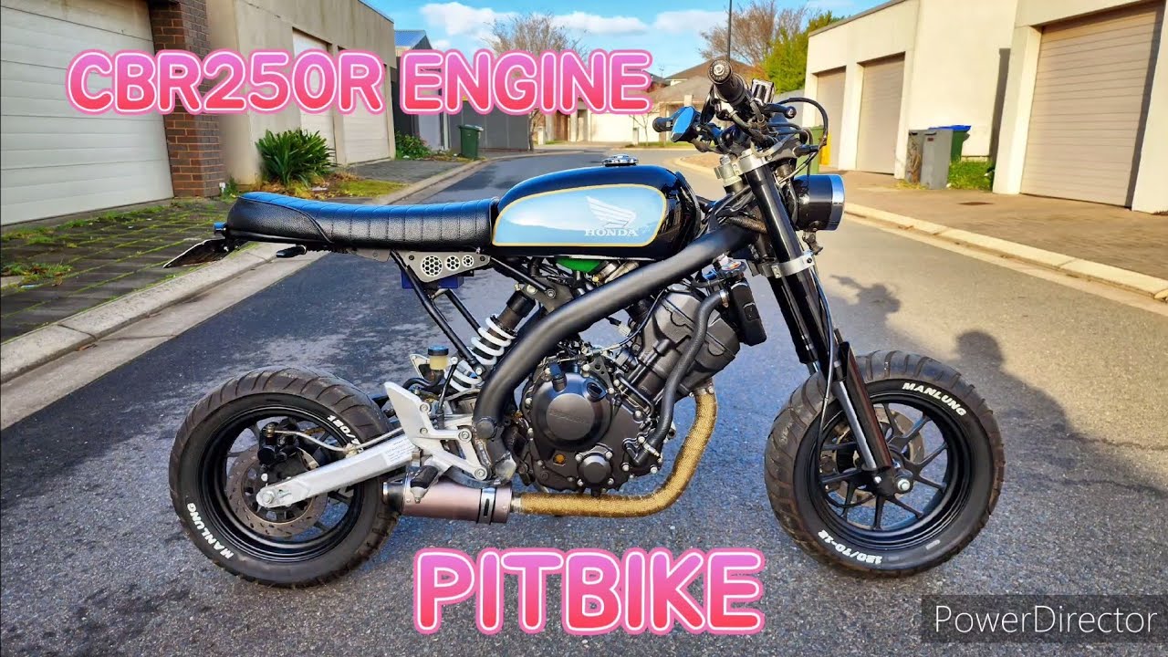 PIT BIKE ENGINE SWAP CBR250R GROM - YouTube