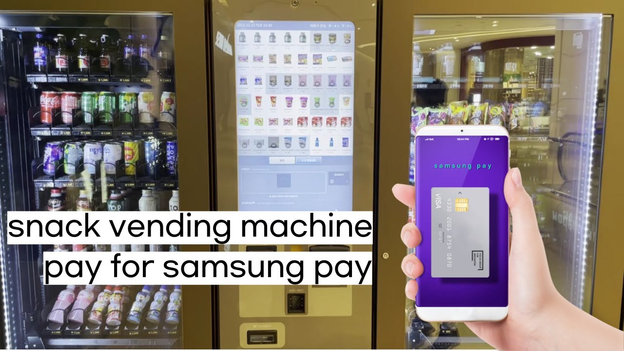 Paying for vending machines with Samsung Pay at Korea starfield - YouTube