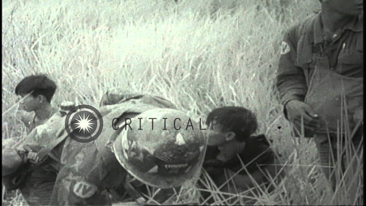 Allied troops advance making a pincer attack against the Vietcong in ...