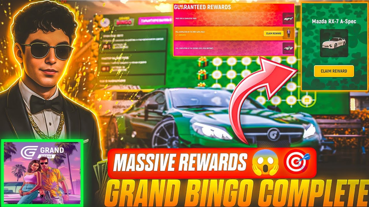 🎯💰 I COMPLETED All GRAND BINGO Tasks & Won MASSIVE Rewards! 😱 | Grand ...