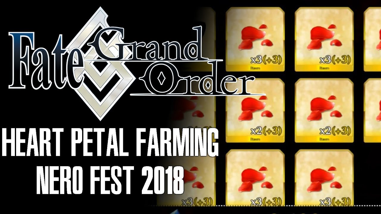 [FGO] Heart Petal Farming - Nero 2018 event - YouTube
