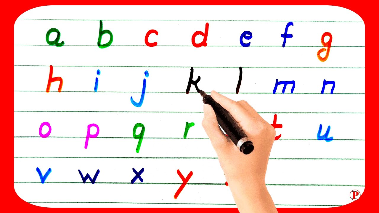 a to z alphabet | how to write choti abcd | a for apple b for ball ...