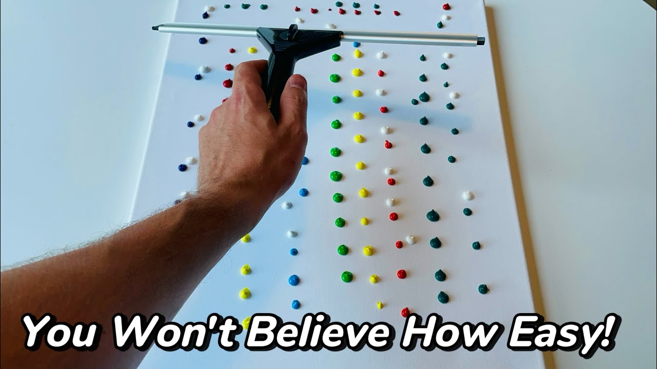 Create Abstract Squeegee Paintings in Just Minutes! - YouTube