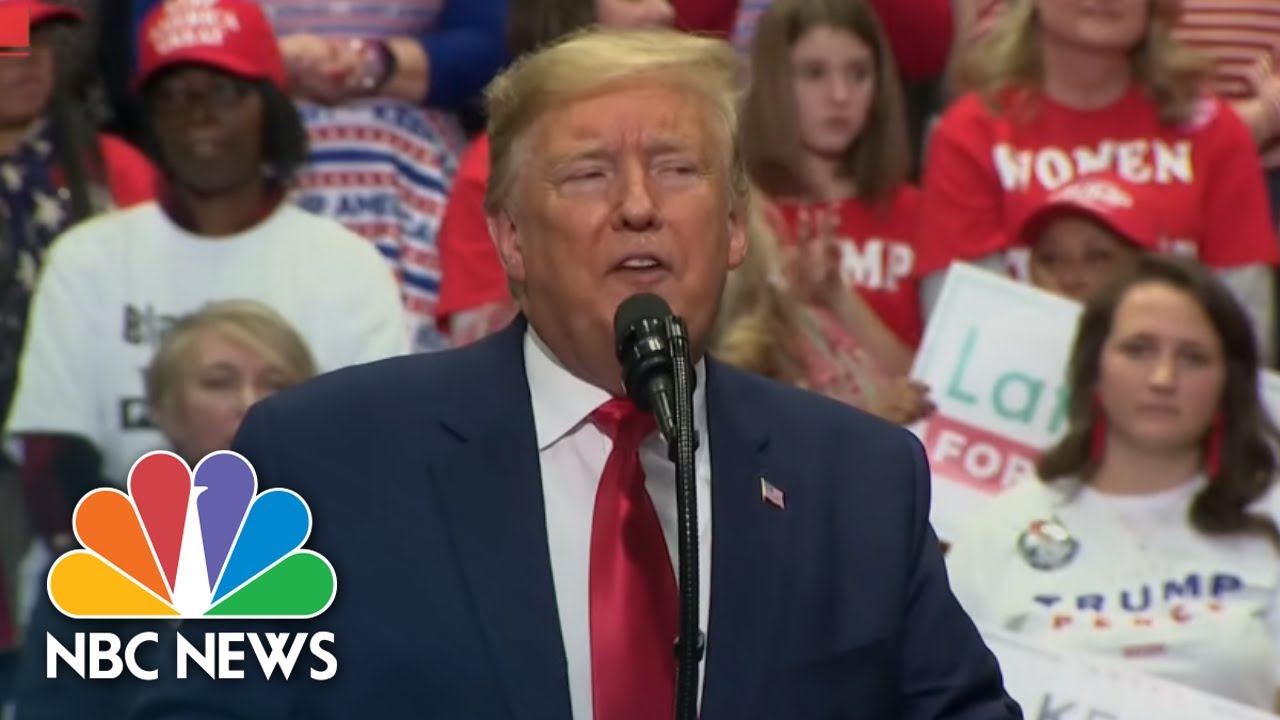 President Donald Trump Hosts Rally On Eve Of Super Tuesday | NBC News ...