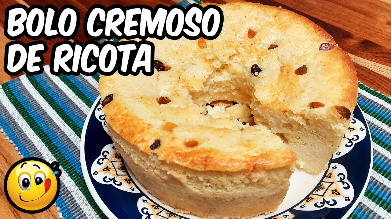 BOLO CREMOSO DE RICOTA | BOLO CASEIRO DE RICOTA | Novatos na Cozinha ...