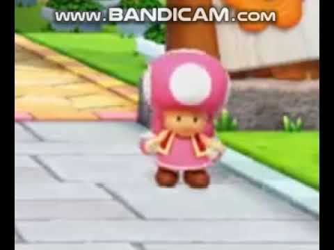What happens if you slow down toadette's losing animation in this video?