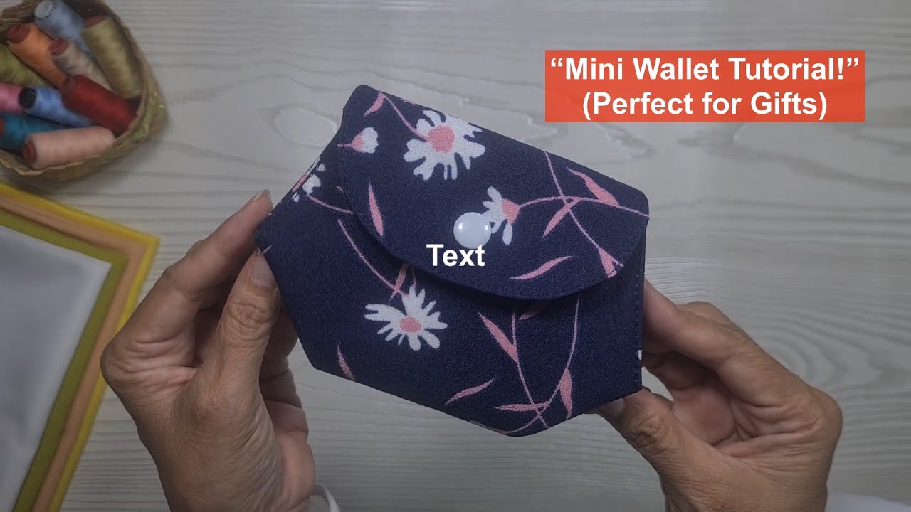 DIY Mini Wallet & Card Holder | Easy Sewing Tutorial for Beginners ...