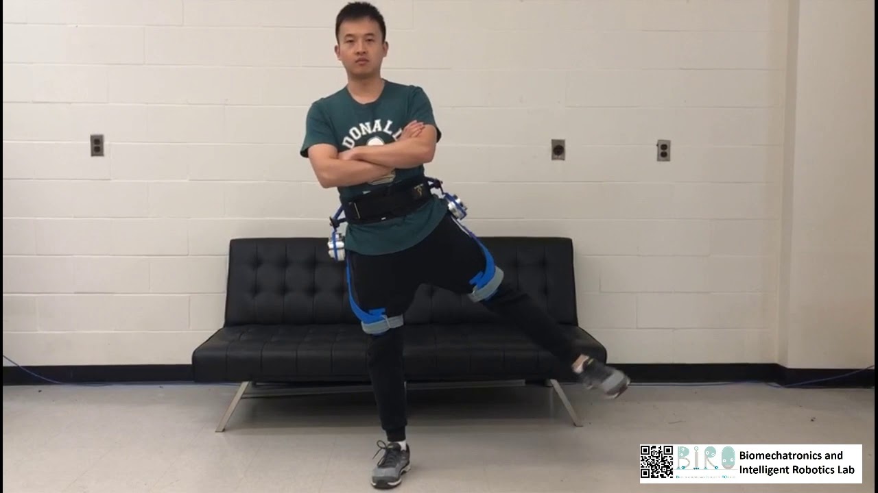 Lightweight hip exoskeleton - YouTube