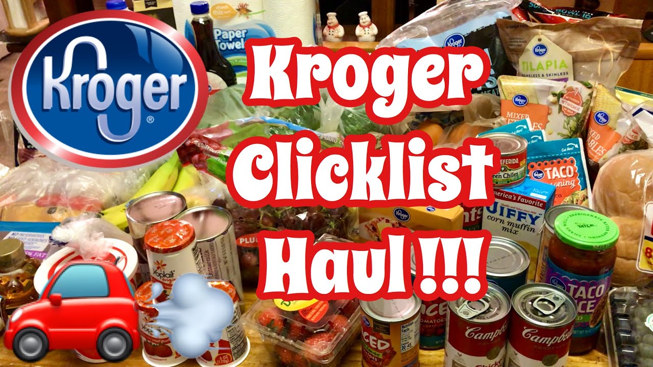 My Kroger Clicklist Haul January 2020 🛒 🍅 🥬 - YouTube