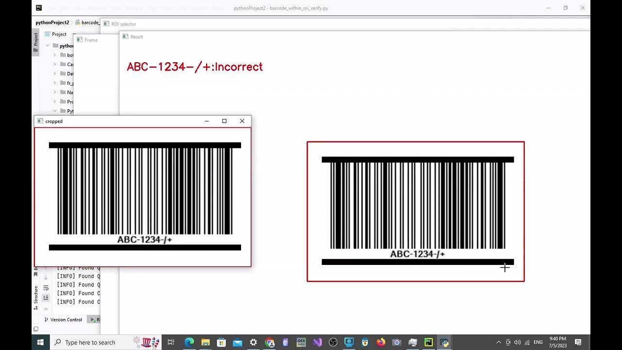 Opencv : Qrcode | Barcode | Filtering | Within Region | Data List Verification - YouTube