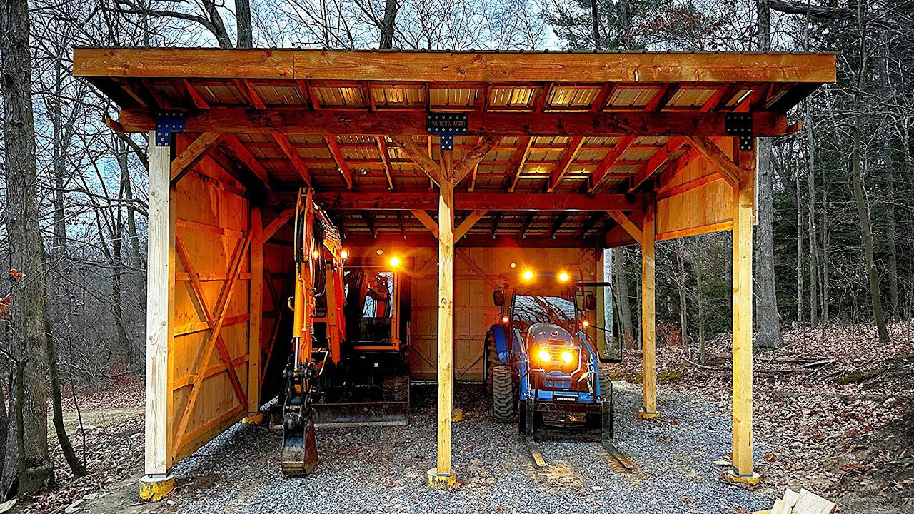 Pole Tractor Shed Open Pole Barn Class Q Conversion | Jonathan Rhind