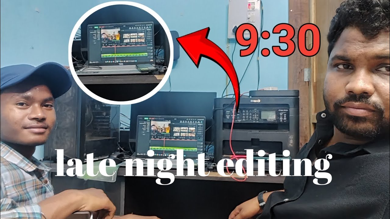 Late night editing on studio ⏰at 9:30 😴 please support - YouTube
