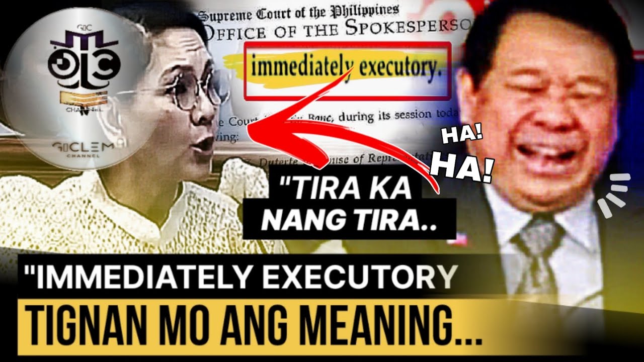 "IMMEDIATELY EXECUTORY" WAG MONG SABIHING HINDI MO ALAM ANG MEANING NUN ...