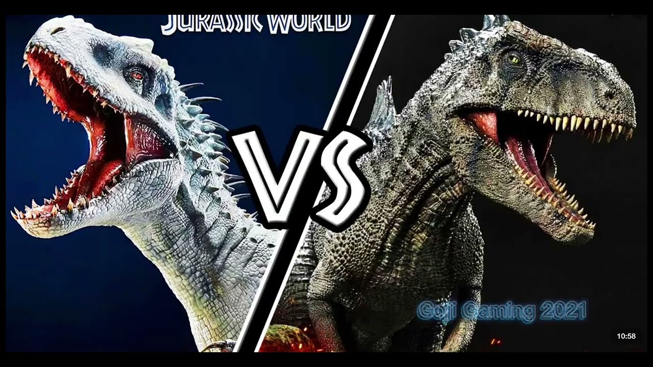 Indominus Rex vs Giga aka Zeb (stop motion) - YouTube