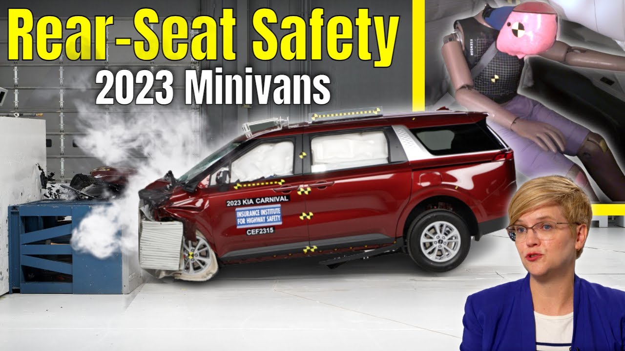 2023 Minivans falter in rear seat safety test - YouTube