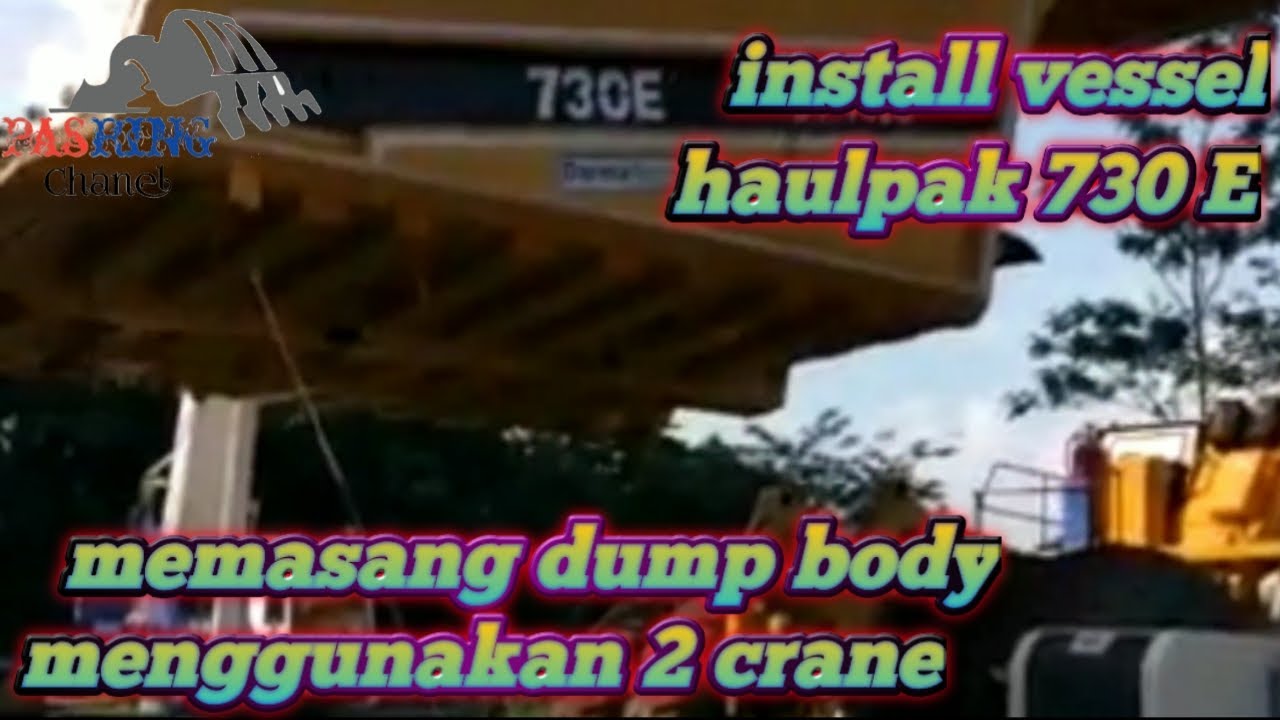 Memasang dump body (vessel) - YouTube