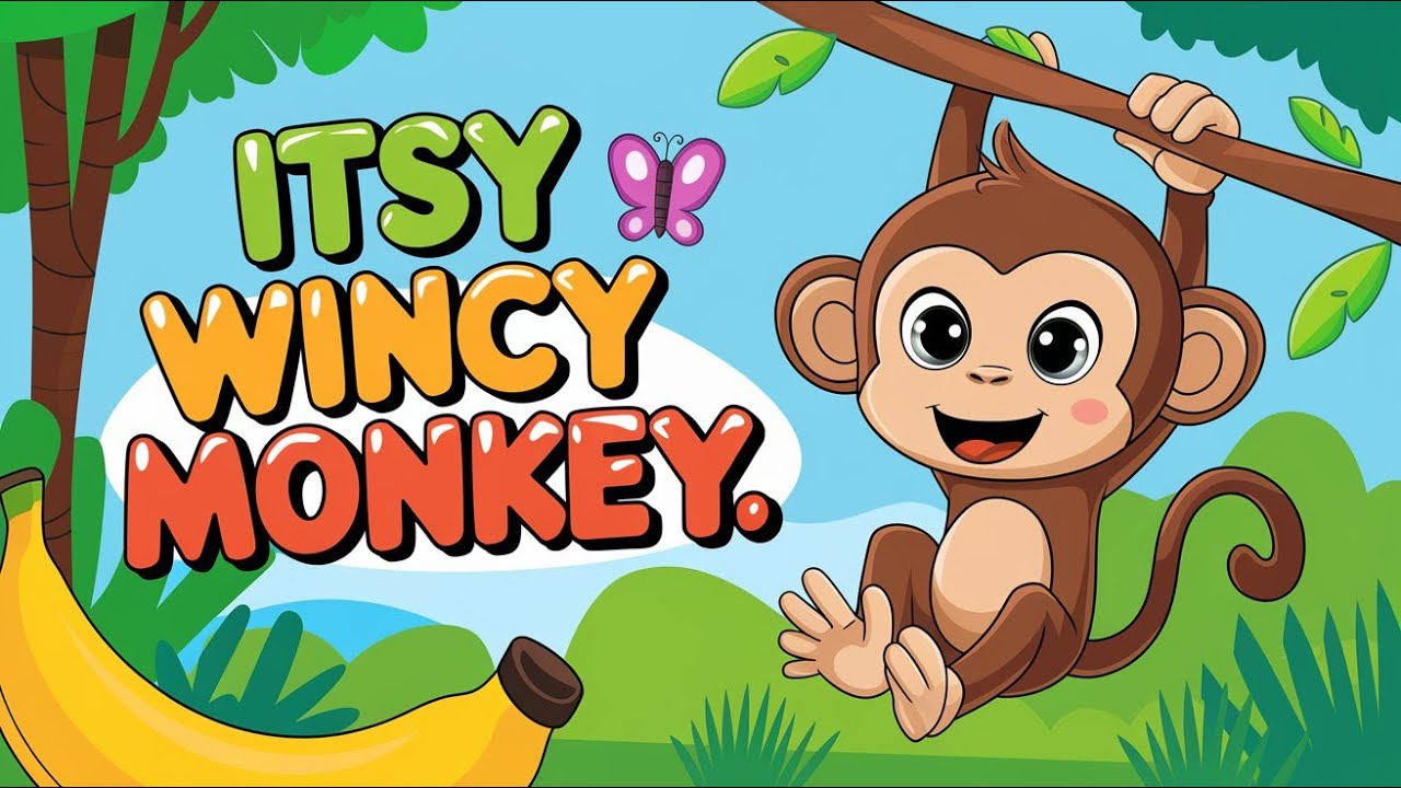 Incy Wincy Monkey Song | Nursery Rhymes & Kids Songs @peekaboo_zone ...