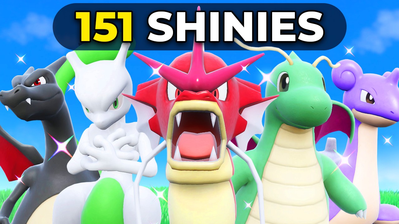 24 Hours to Catch Every Gen 1 Shiny Pokemon - YouTube