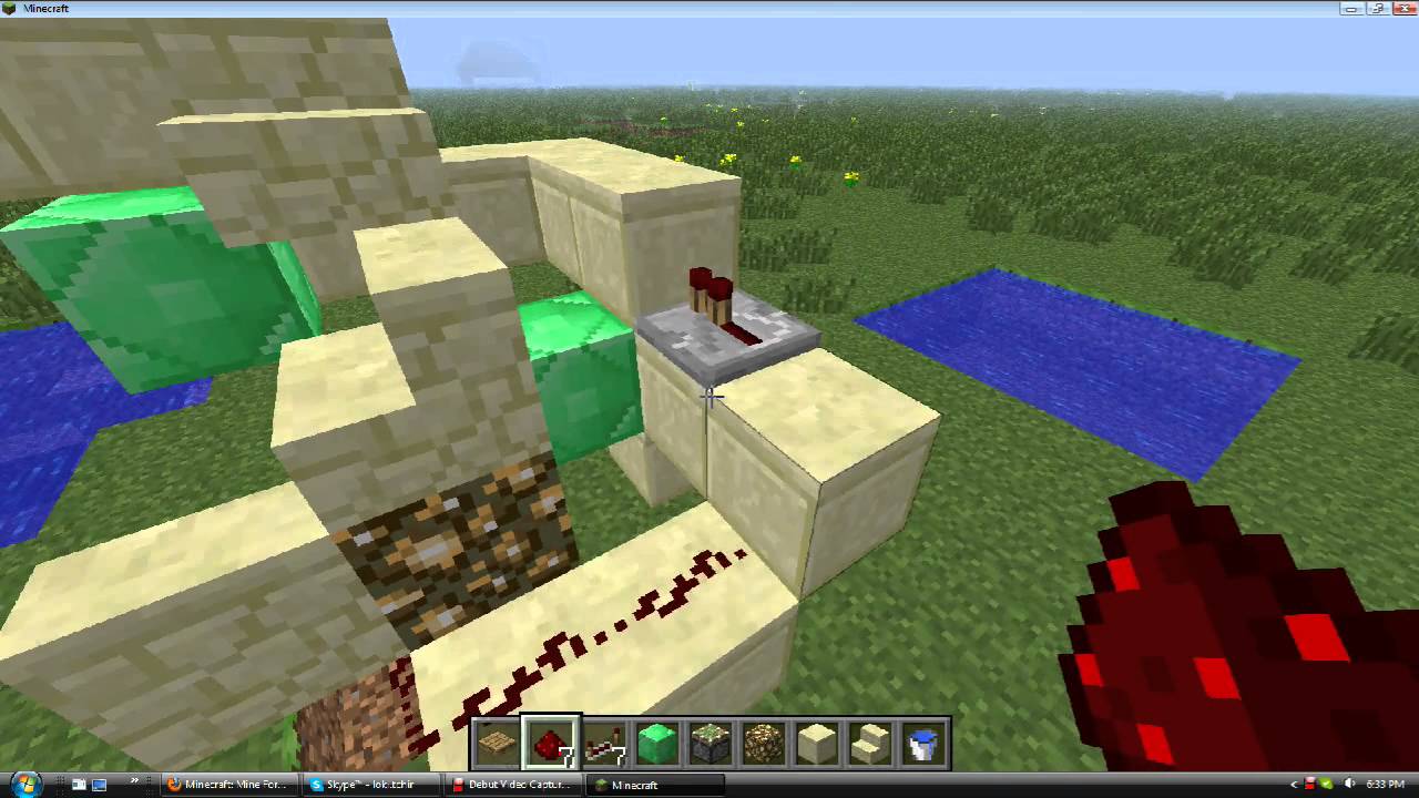 Minecraft Redstone Tutorials: Piston Elevator - YouTube