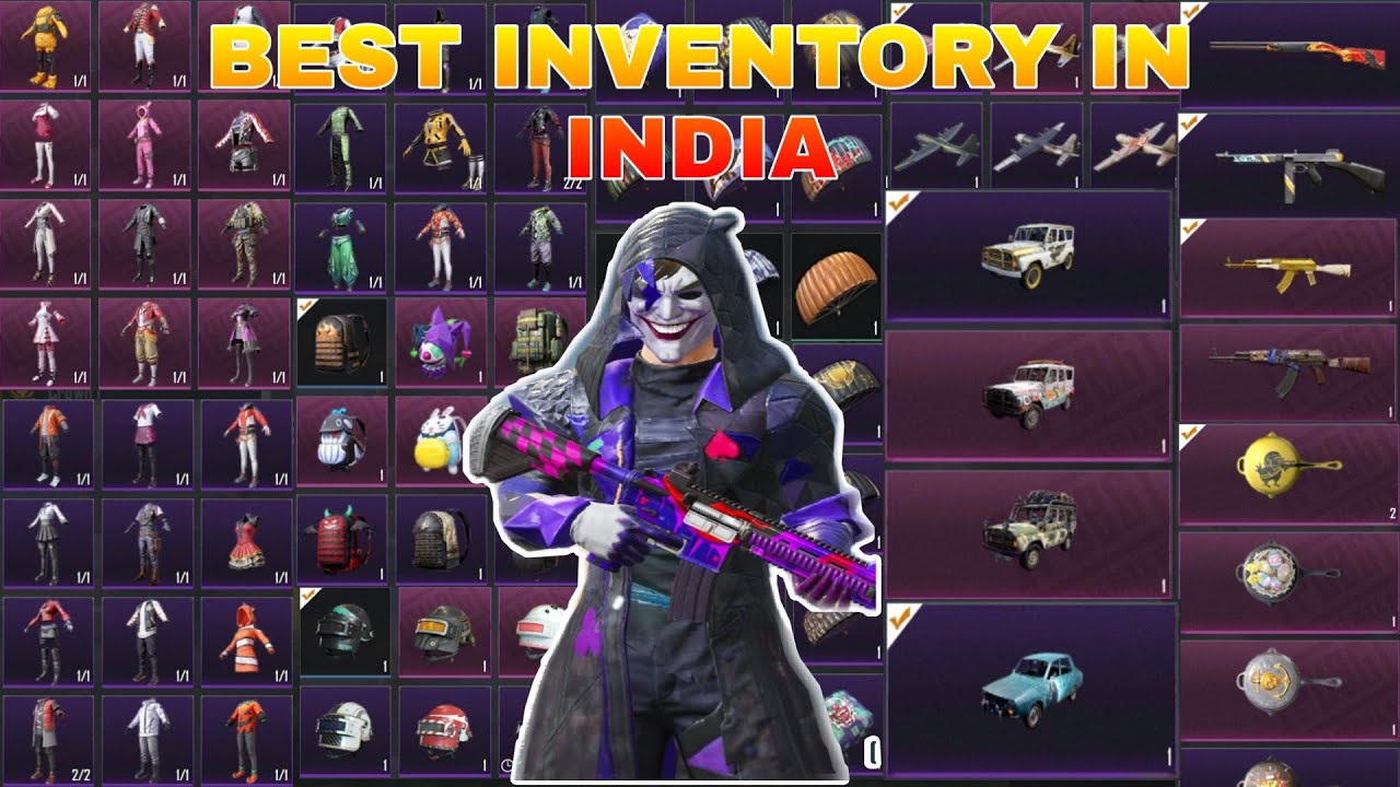 The most expensive inventory in India pubg mobile lite || Best pubg ...