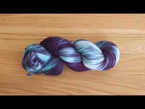 Space Dyeing Sock Yarn with Random Leftover Dyes - YouTube