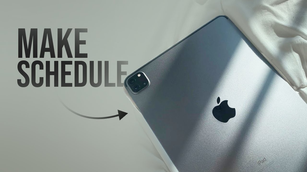 How to Make Schedule in iPad (tutorial) - YouTube