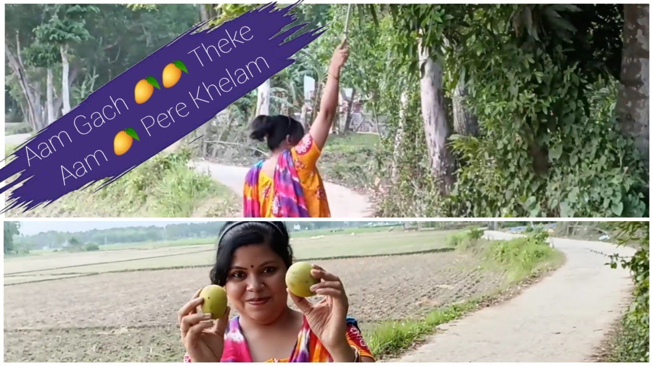Aam Gach 🥭🥭 Theke Aam 🥭 Pere Khelam #Banglavlogs #BanglaVlogChannel ...