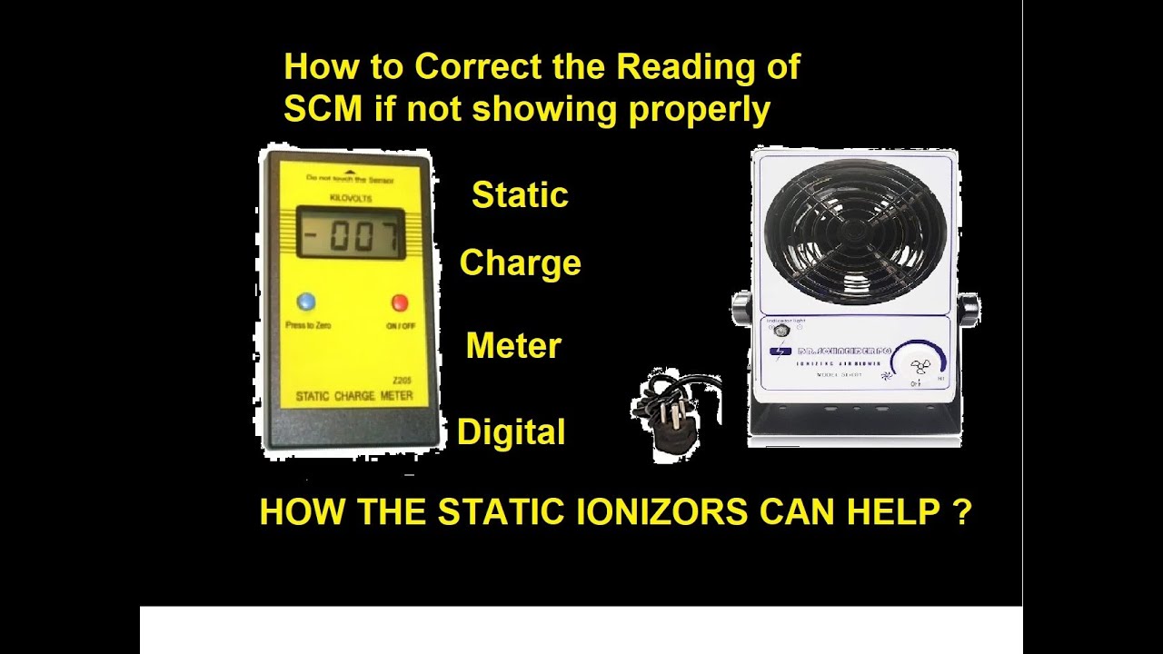 How to Correctly use Z205 Digital Static Charge meter - YouTube