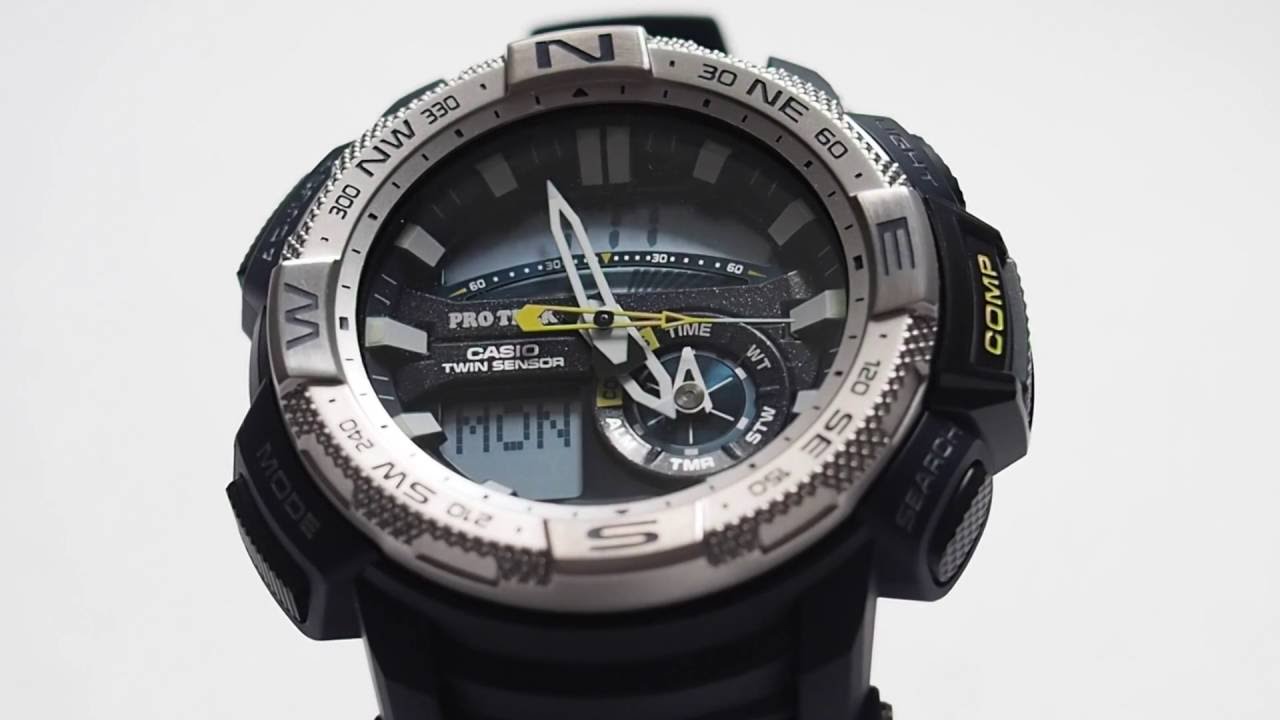 Обзор часов Casio Pro Trek PRG-280-2E - YouTube