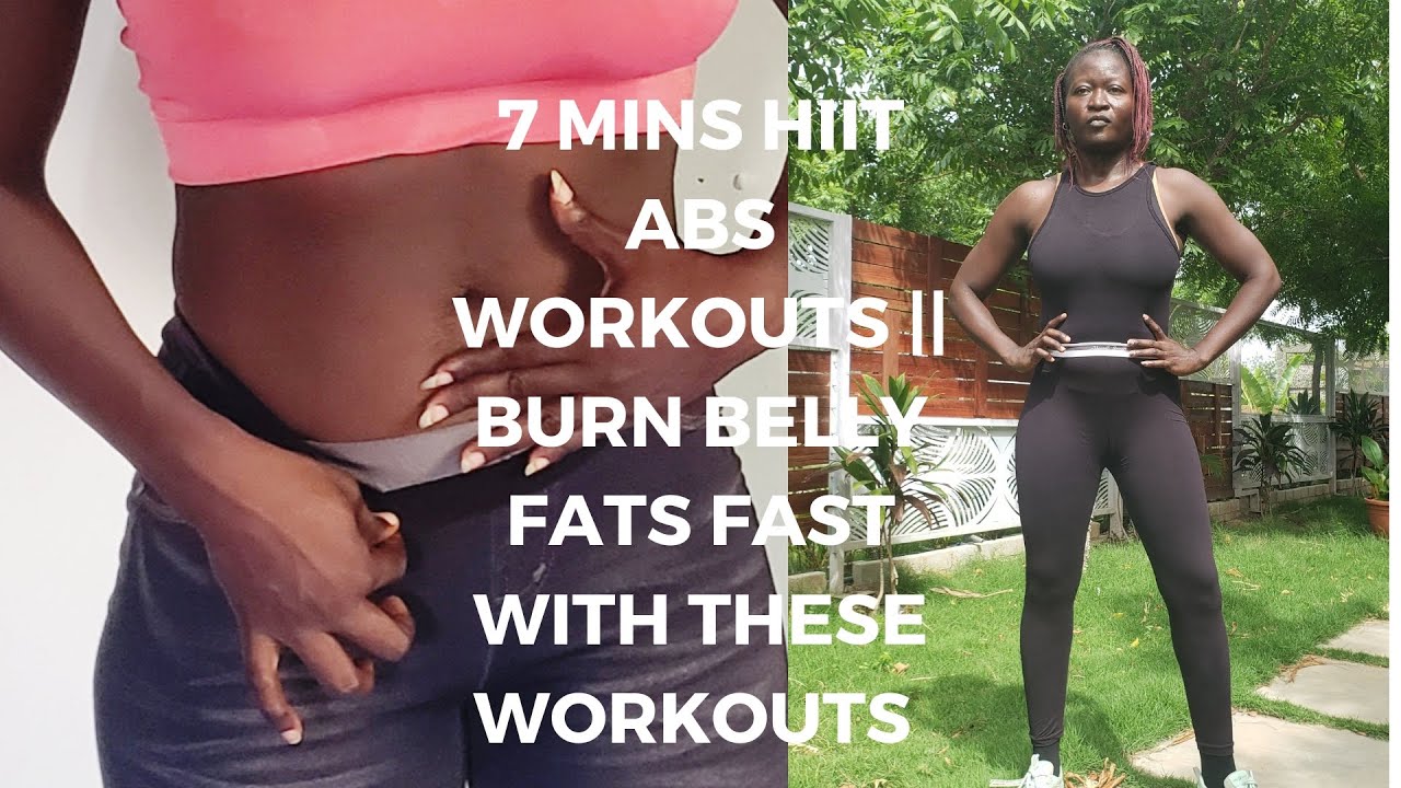 7 minutes HIIT abs workout || Burn belly fat fast with these workouts ...