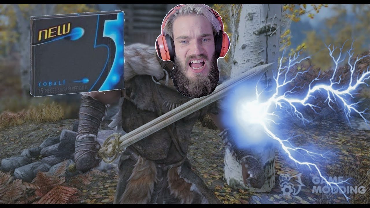 Pewdiepie new 5 gum Blade and Sorcery - YouTube