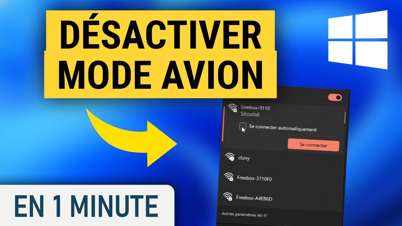 Désactiver le mode avion sur Windows 11 - YouTube