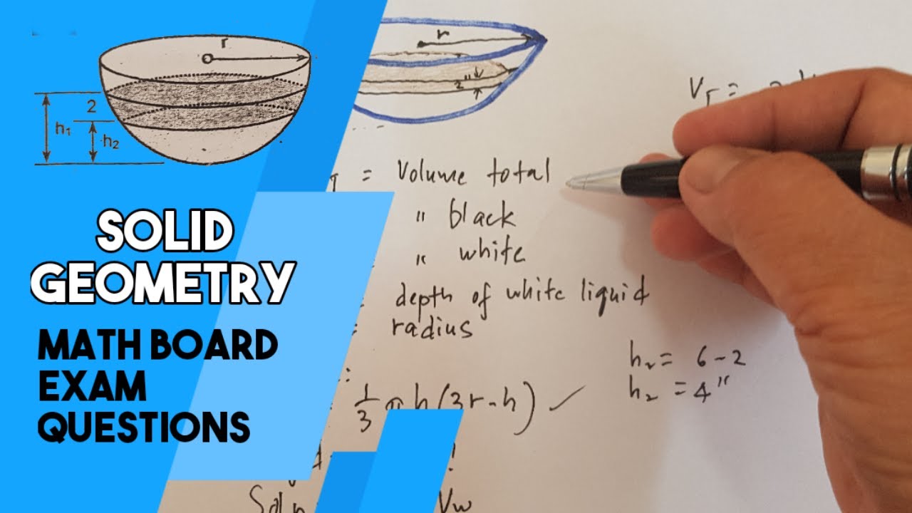 #jhaneorozco #hemisphere Solid Geometry: How to solve the radius of a ...