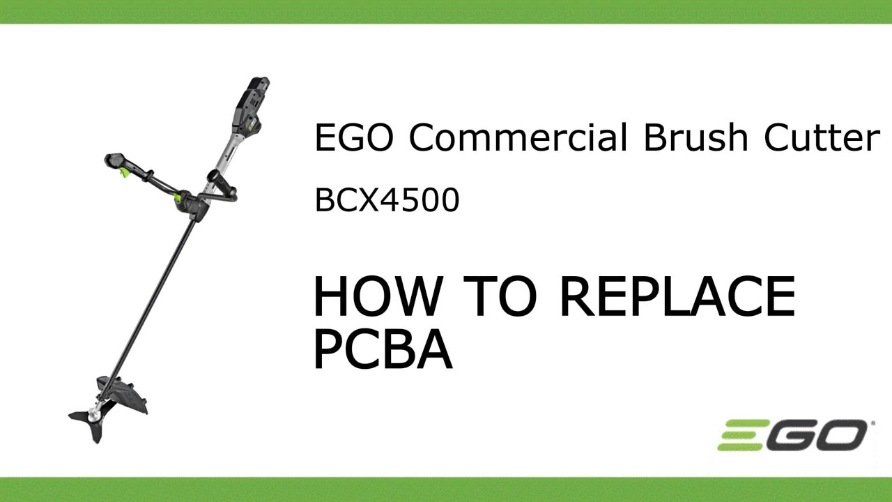 EGO BCX4500_How To Replace The PCBA - YouTube