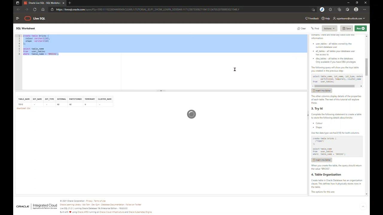 Creating Tables Database for Developers - YouTube