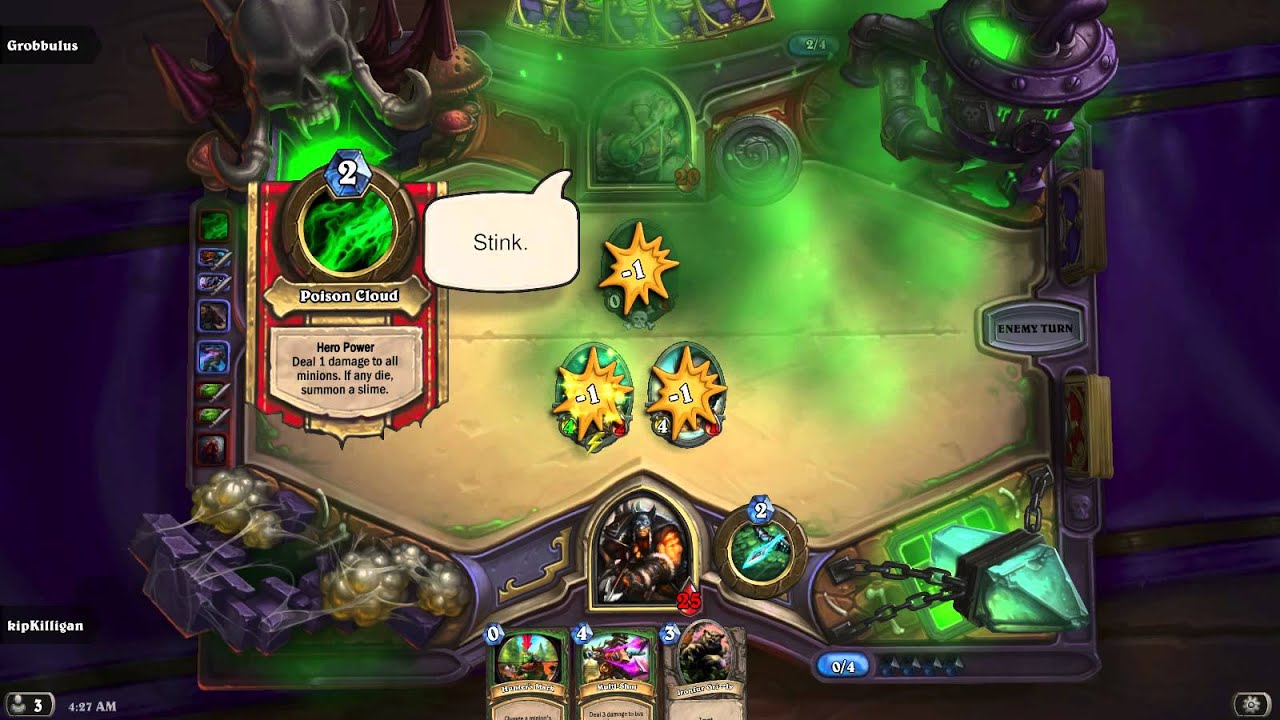 Hearthstone: Curse of Naxxramas - Hunter vs Grobbulus - YouTube