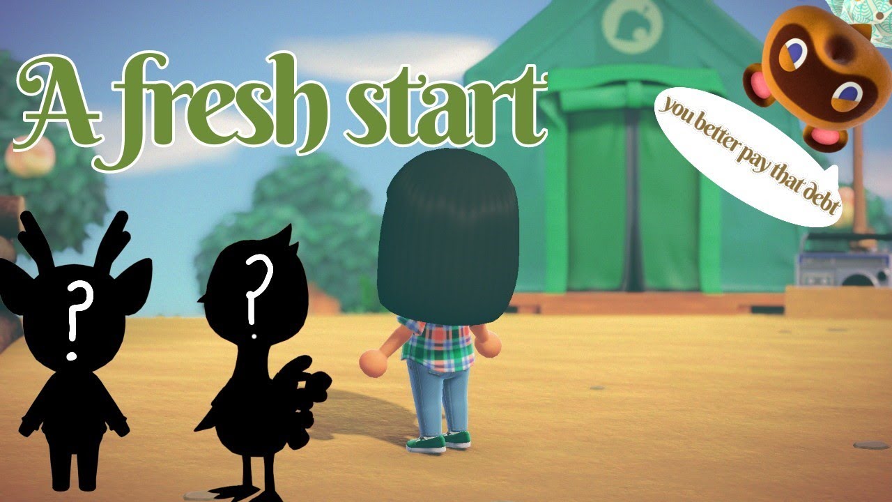 A fresh start on Animal crossing new horizon - YouTube