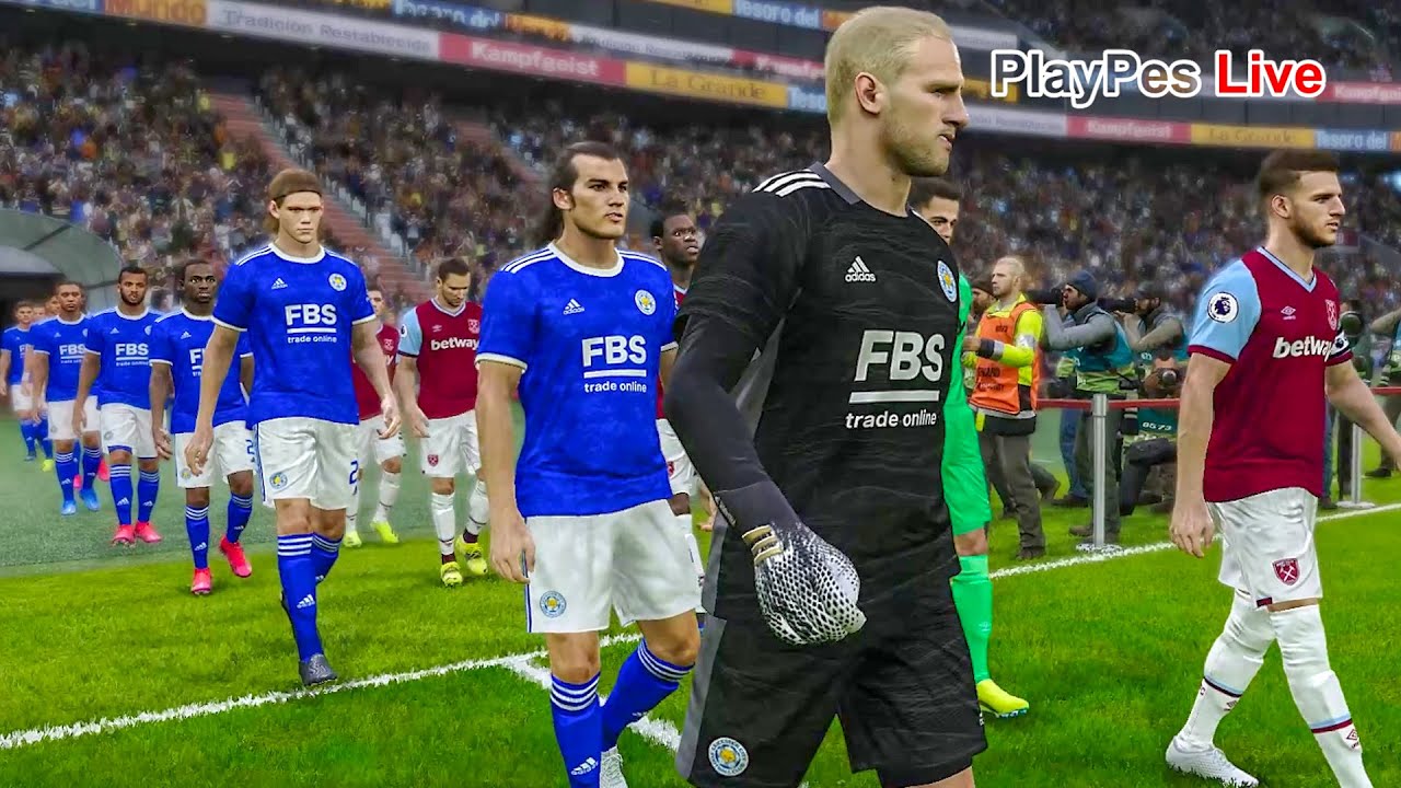 PES 2021 - West Ham United vs Leicester City - Full Match & Goals ...
