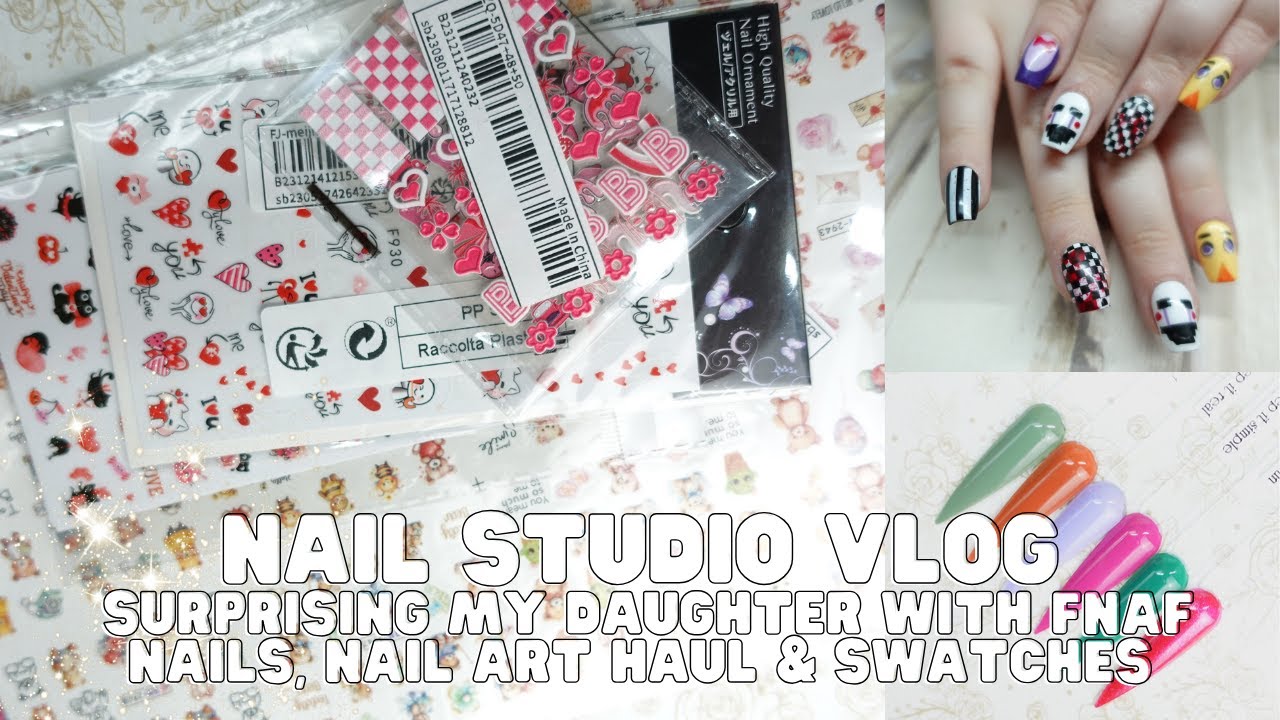 Surprising my daughter with FNAF nails, Nail Haul & Swatches - Nail ...