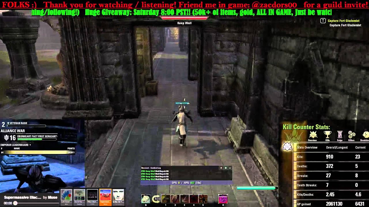 Elder Scrolls Online: Nightblade PVP Gameplay - 2 / 2 - YouTube