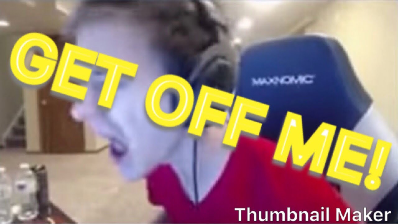 YOUR ON ME, GET OFF ME! | streamer btw - YouTube