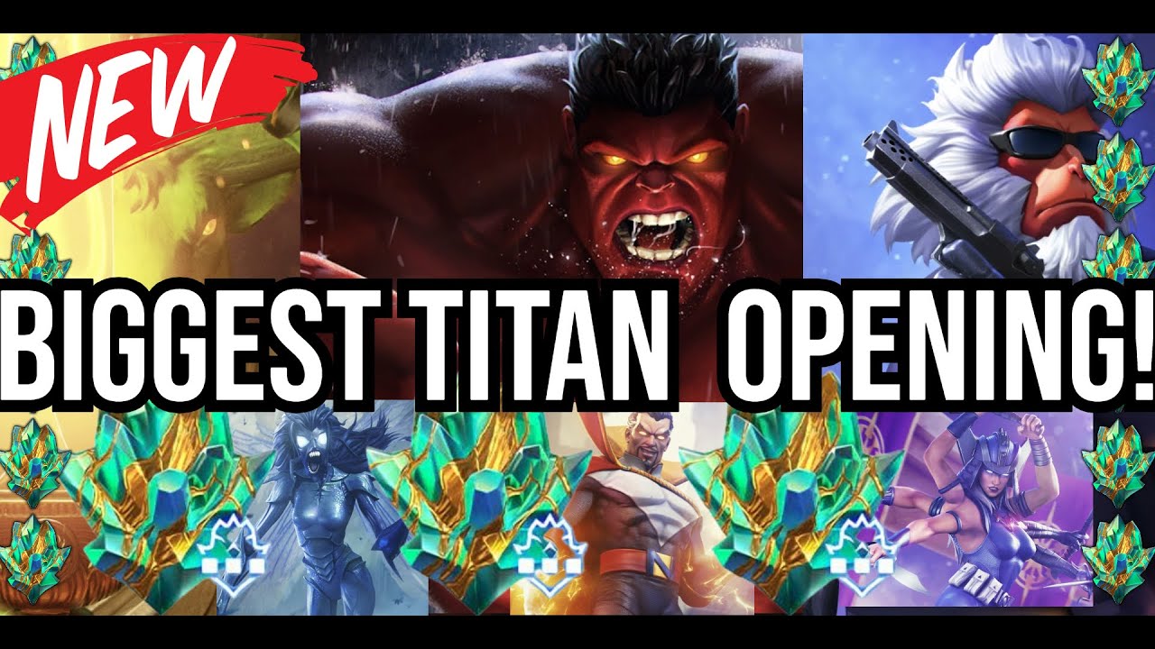 15X NEW MEGA TITAN CRYSTAL OPENING! OMG GAME BREAKING DEO LUCK! Marvel ...