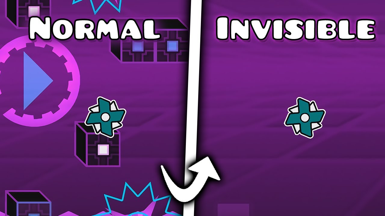 Los DEMONS de ROBTOP versión GAMEPLAY INVISIBLE | Geometry Dash - YouTube