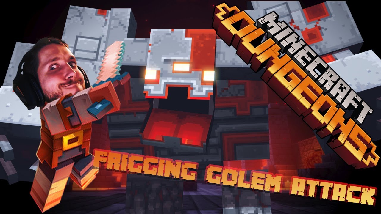 THAT GOLEM SERIOUSLY STOMPED ME!! - MINECRAFT DUNGEONS - PART 3 - YouTube